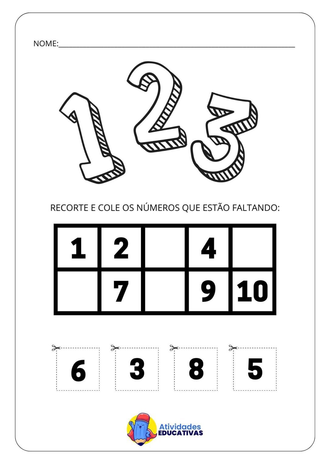 Atividades com Números para Educação Infantil - Atividades Educativas