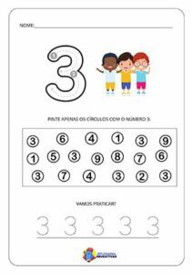 Atividades Número 3 - Educação Infantil - Atividades Educativas